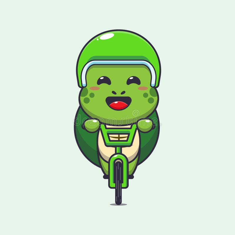 Turtle Bike Cartoon Stock Illustrations – 120 Turtle Bike Cartoon Stock ...