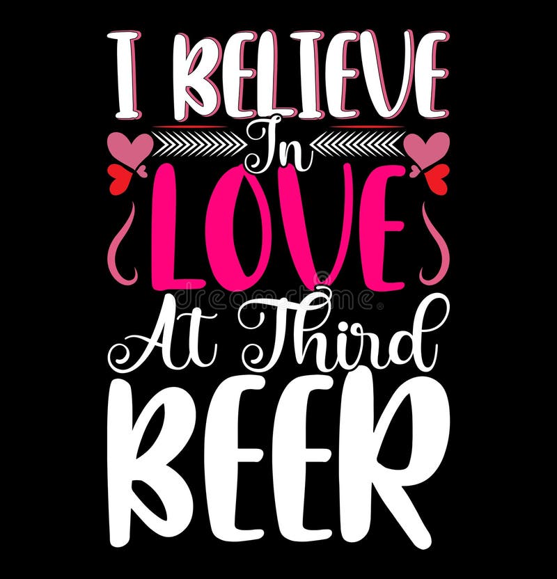 I Believe in Love at Third Beer Calligraphy Lettering Design, Heart ...