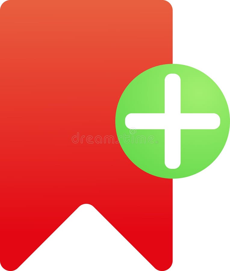 Save Bookmark Icon in Vector Flat Gradient Style Color, Illustration ...