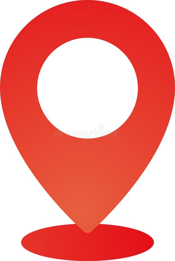 Location Maps Icon in Vector Flat Gradient Style Color, Illustration ...