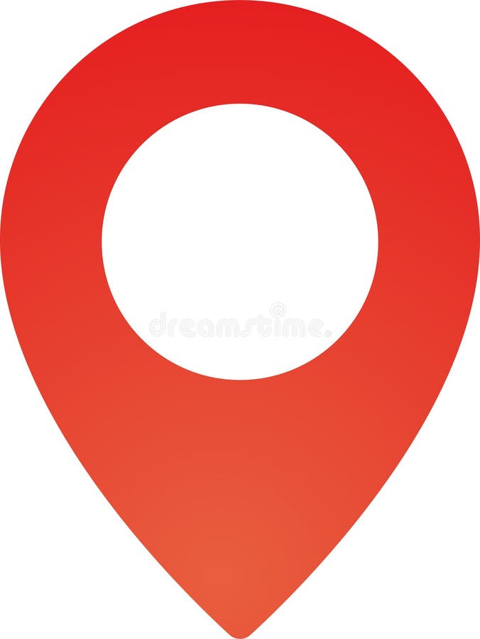 Location Maps Icon in Vector Flat Gradient Style Color, Illustration ...