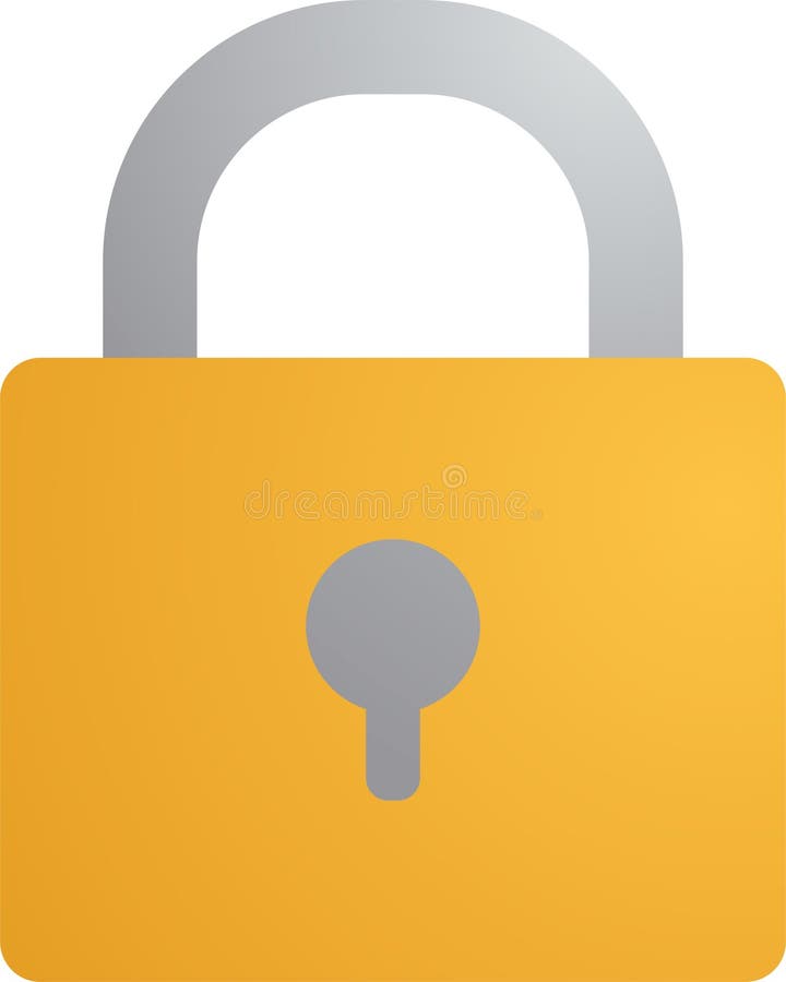 Lock Padlock Icon, Vector, Flat, Gradient, Color, Illustration, Art for ...