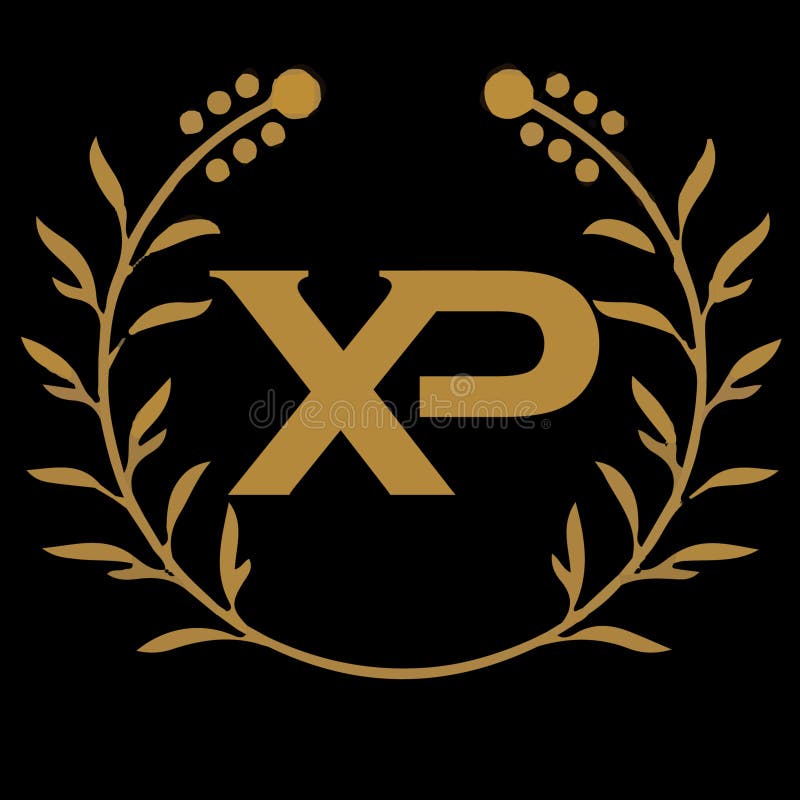 XP Letter Branding Logo Design with a LeAF Stock Vector - Illustration ...