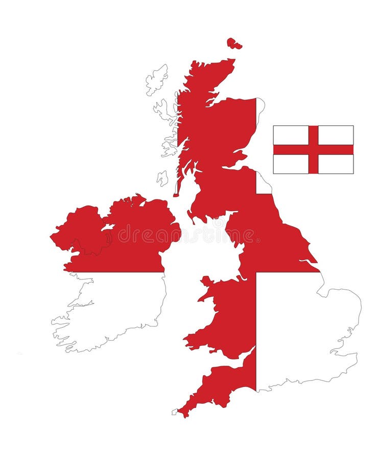 England Map and Flag stock vector. Illustration of graphic - 300462935