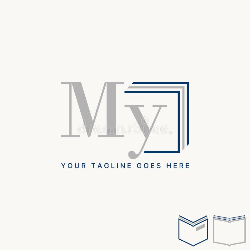 Letter Initial Word MY Font Layer Paper. Related To Monogram Education ...