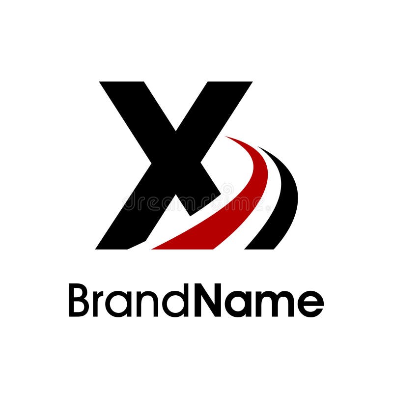 Simple Initial X Road Logo stock vector. Illustration of asphalt ...