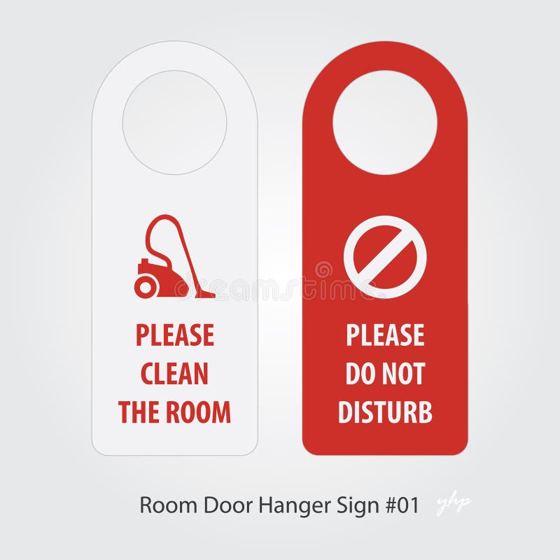 Silent Elegance: Exclusive Two Side Room Door Hanger Vector Editable ...