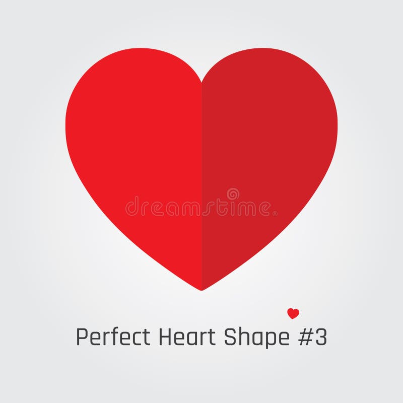 Eternal Embrace: Perfect Heart-shaped Vector Elegance Stock Vector ...