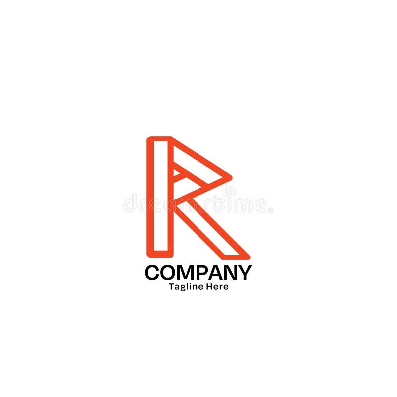 Professional Letter R Logo Design Templates Stock Vector - Illustration ...