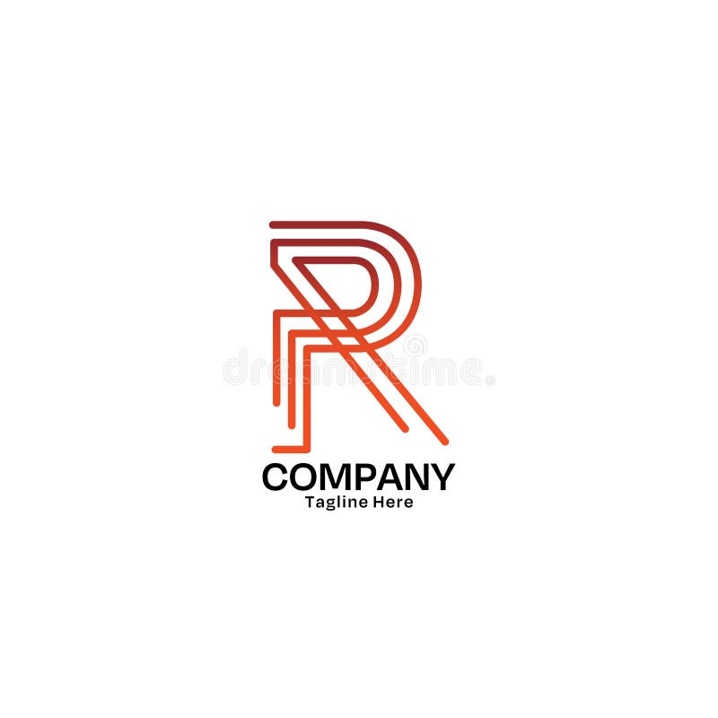 Professional Letter R Logo Design Templates Stock Vector - Illustration ...