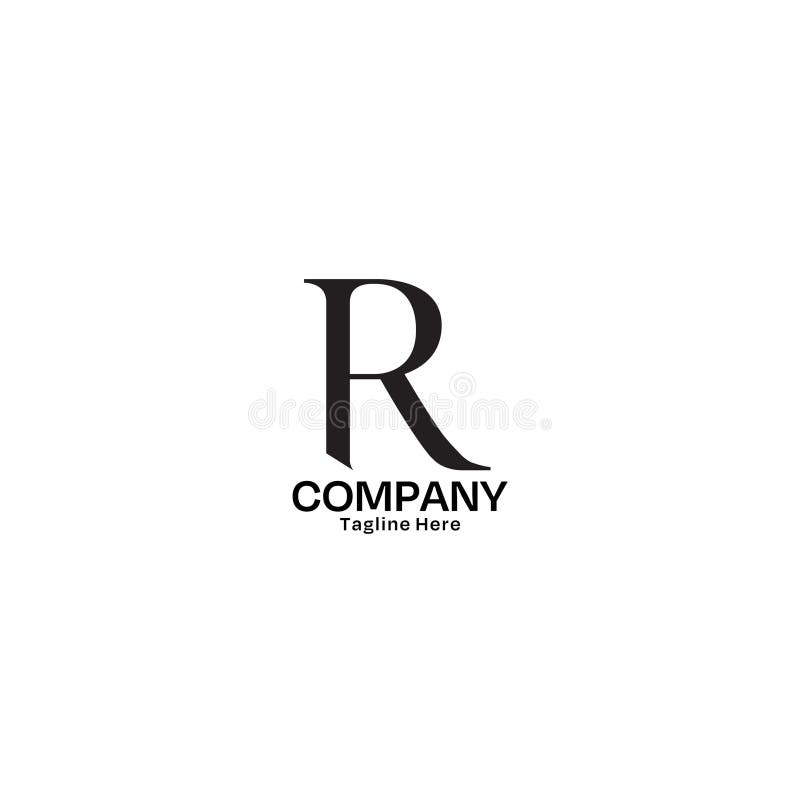 Professional Letter R Logo Design Templates Stock Vector - Illustration ...
