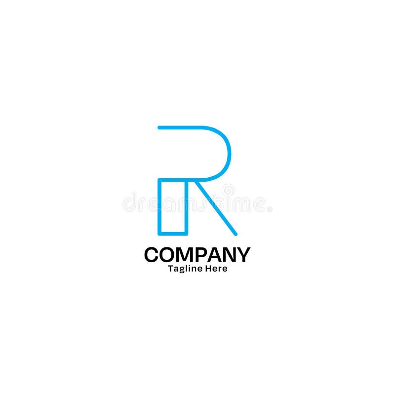 Professional Letter R Logo Design Templates Stock Vector - Illustration ...