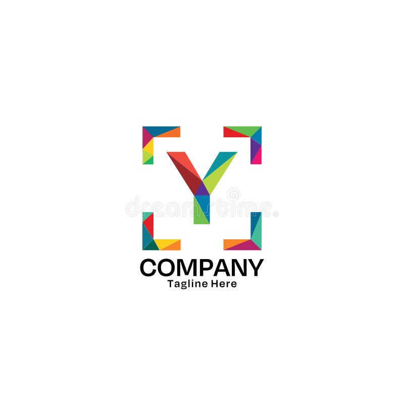 Minimalist Y Letter Logo Design Template Stock Vector - Illustration of ...