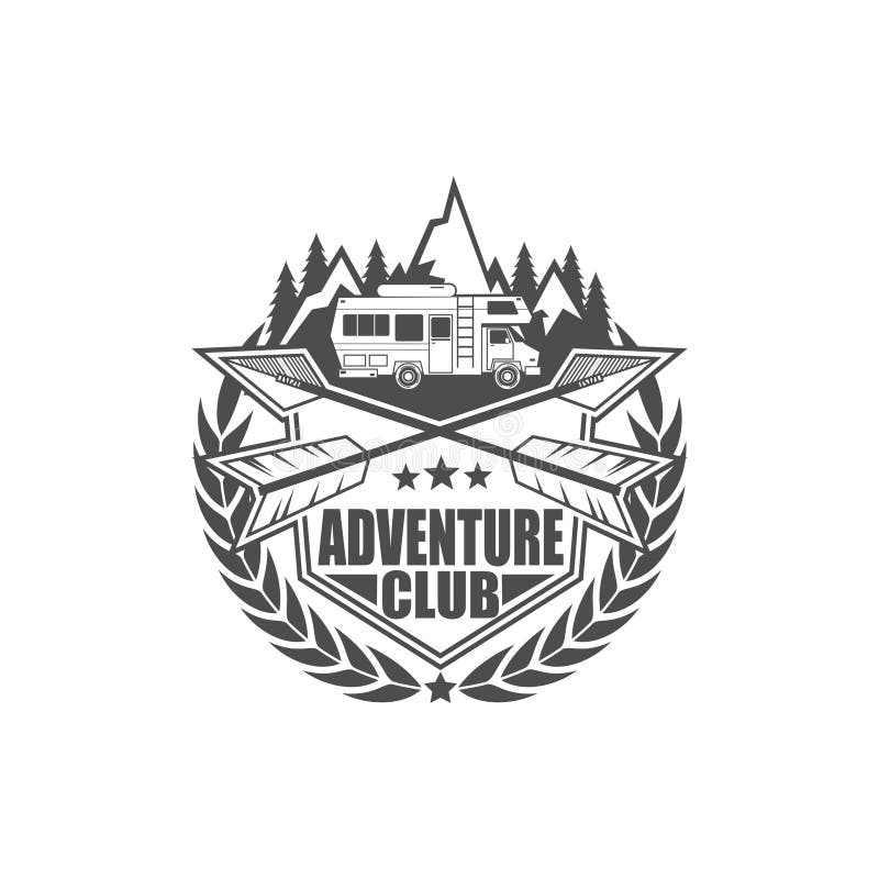 Adventure Club Logo Design stock vector. Illustration of activity ...