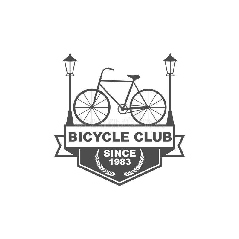 Bicycle Club Logo Design stock vector. Illustration of forms - 301327350