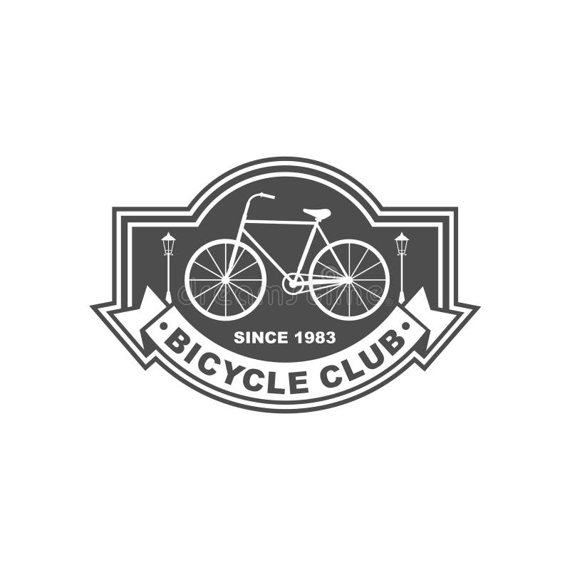Bicycle Club Logo Design stock vector. Illustration of forms - 301327355