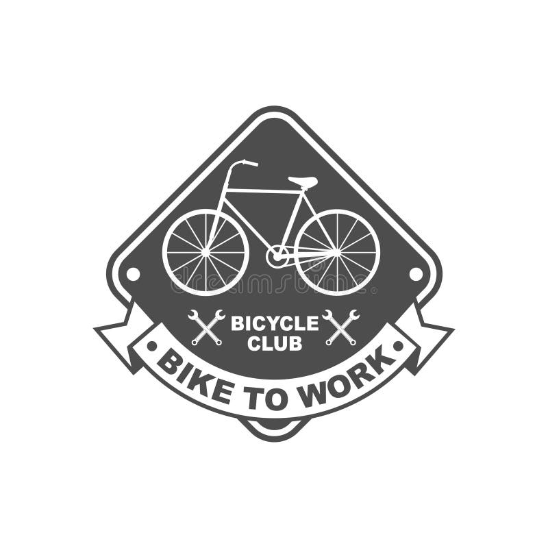 Bicycle Club Logo Design stock vector. Illustration of print - 301327380