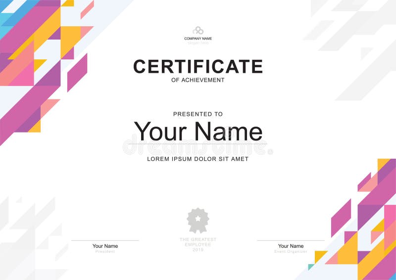 Certificate Design Templates Stock Vector - Illustration of certificate ...