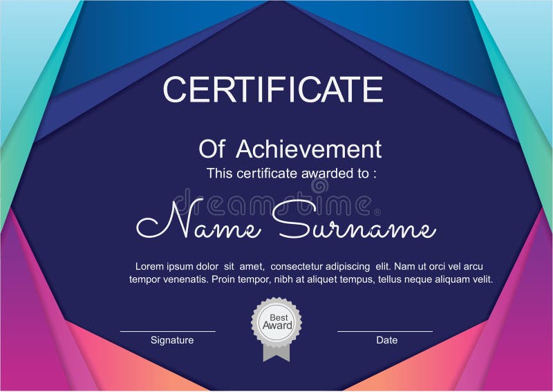 Certificate Design Templates Stock Vector - Illustration of ...