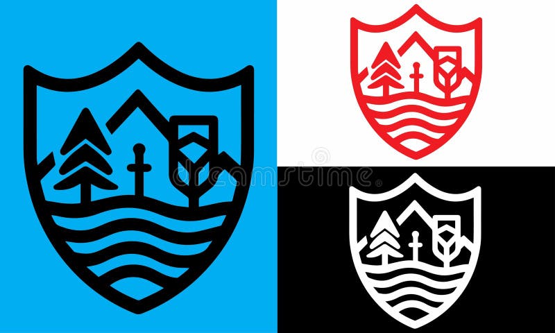 Badge of Outside Nature. Outdoor Camping Badges, Vintage Wilderness ...