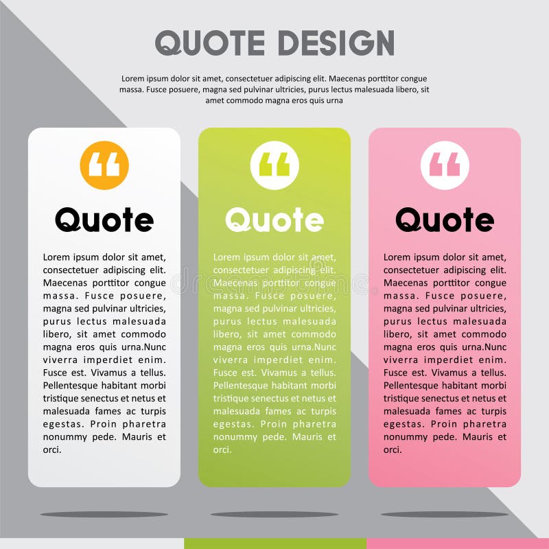 Quotes Frame Template Minimalist Design Stock Vector - Illustration of ...