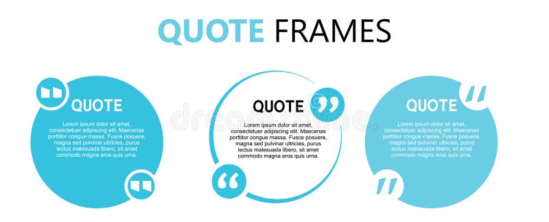Quotes Frame Template Minimalist Design Stock Vector - Illustration of ...