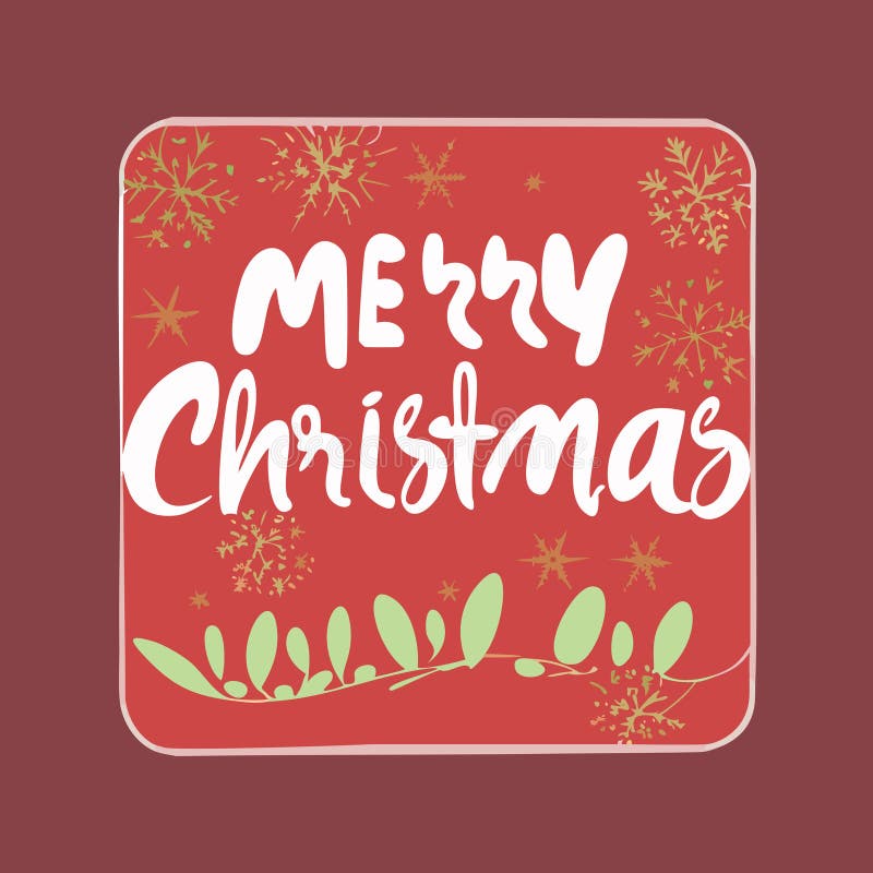 Christmas Card. Card Congratulating the Christmas Holidays. December ...