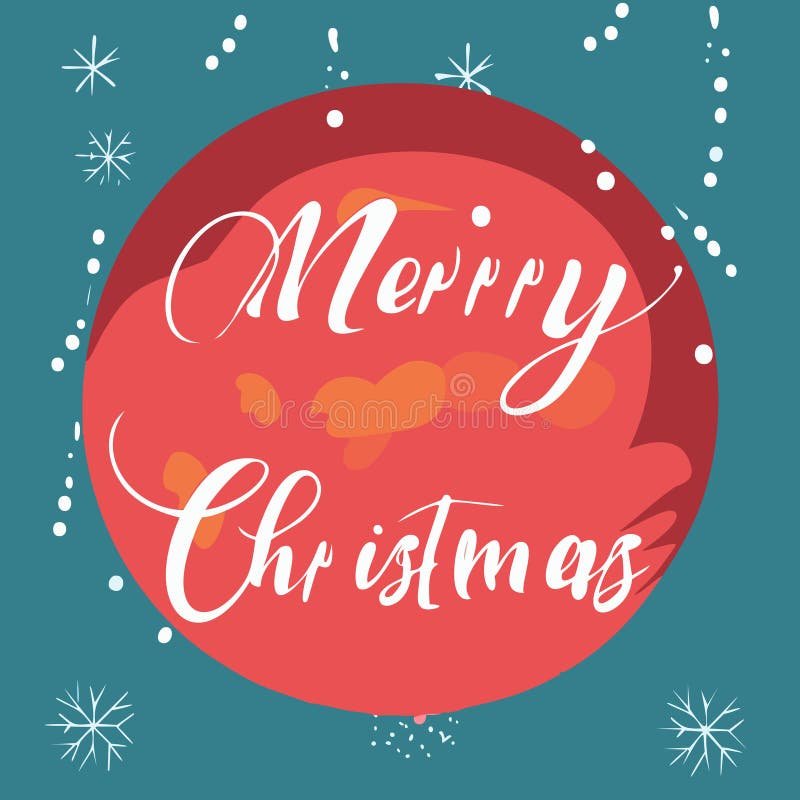 Christmas Card. Card Congratulating the Christmas Holidays. December ...