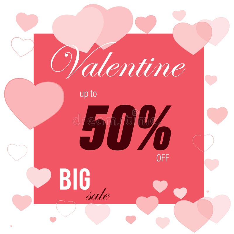 Valentine Discount Promotion Template Sales Ideas Suitable for Social ...