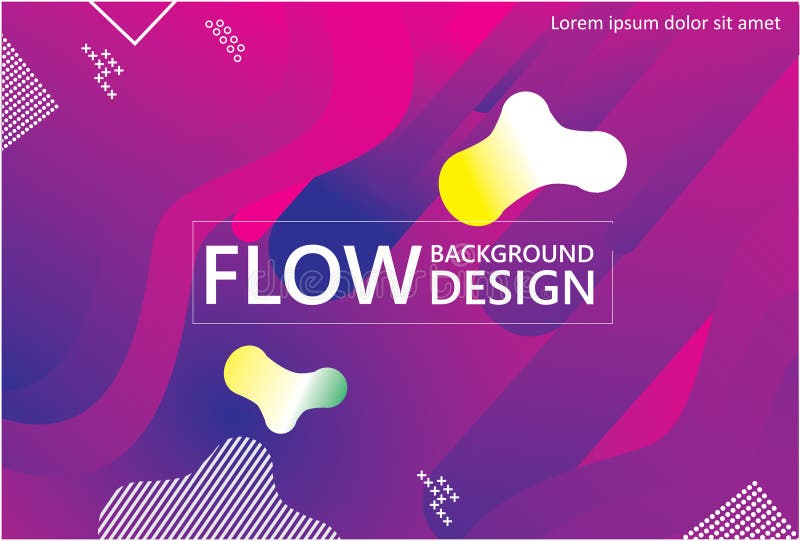Abstract Background Fluid Design Template Stock Vector - Illustration ...