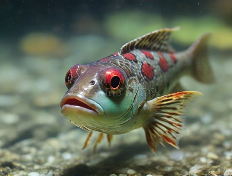 Red-eyed Salted Fish that Live in Rivers with Fast Currents Stock Image ...