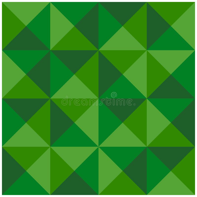 Seamless Pattern with Green Triangles. Geometric Background. Vector ...