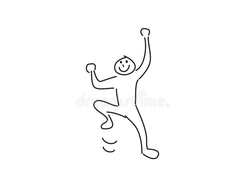 People Sketch Happy Man Character Stock Vector - Illustration of style ...