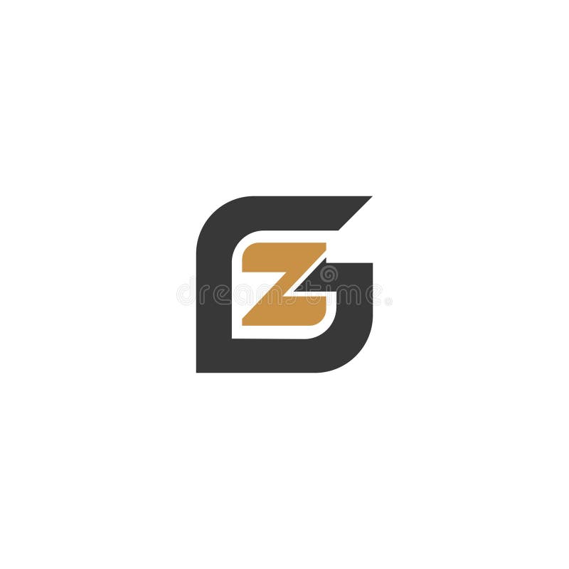 Alphabet Initials Logo ZG, GZ, Z and G Stock Vector - Illustration of ...