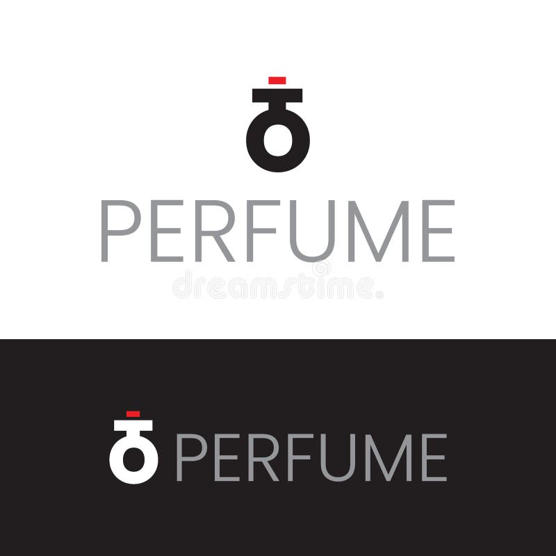Perfume Logo Design with Bottle Symbol Stock Vector - Illustration of ...
