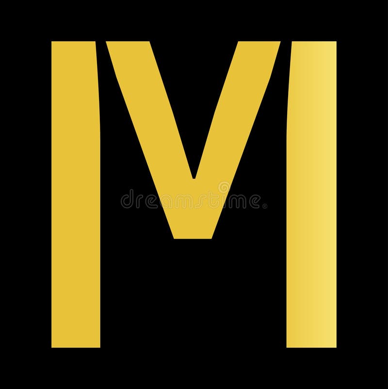 MV Letter Branding Logo Design with a Leaf Stock Vector - Illustration ...