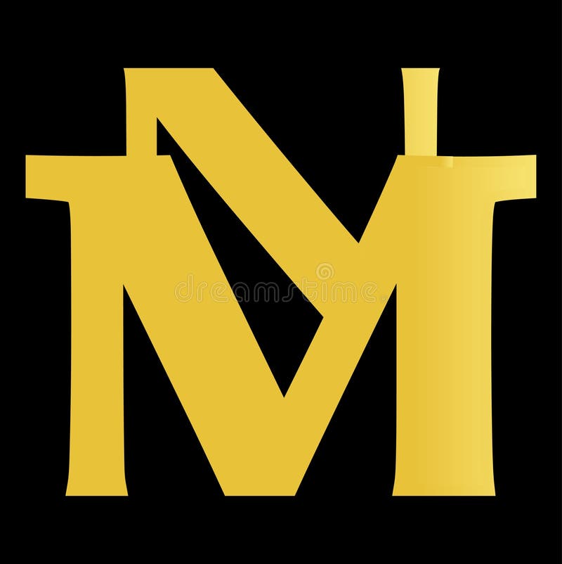 MN Letter Branding Logo Design with a Leaf Stock Vector - Illustration ...