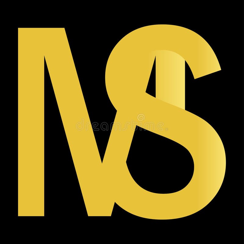 MS Letter Branding Logo Design with a Leaf.. Stock Vector ...