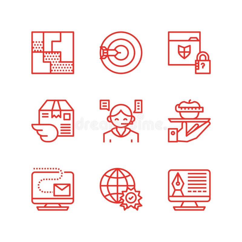 Collection of Icon Design Templates Stock Vector - Illustration of ...