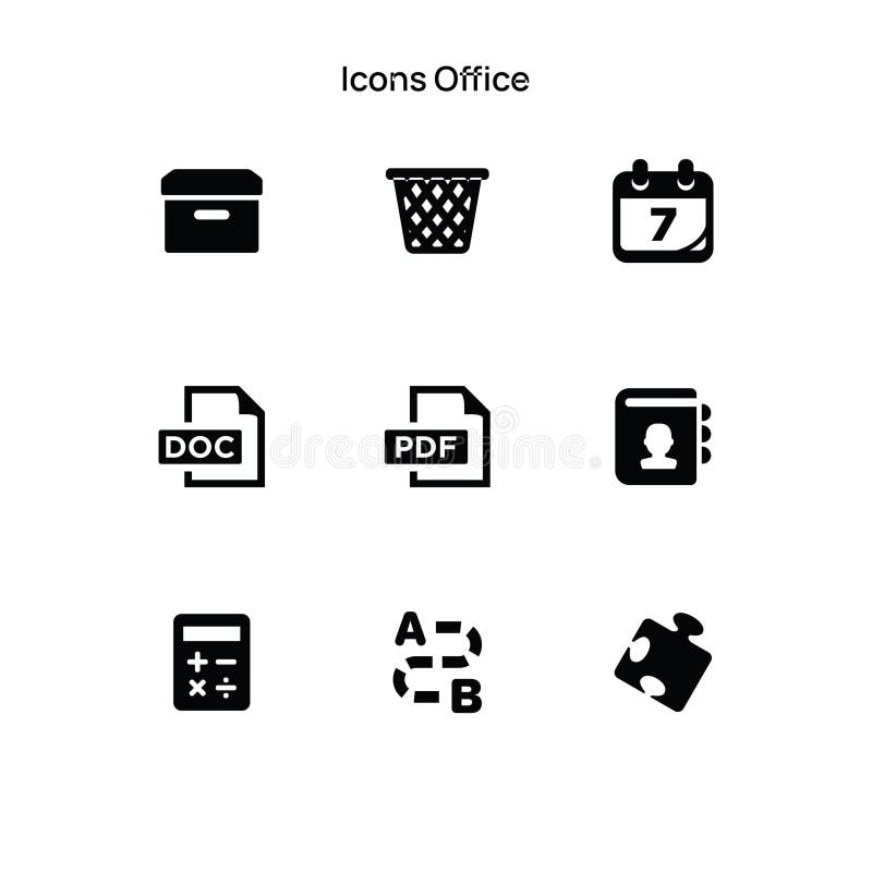 Collection of Icon Design Templates Stock Vector - Illustration of ...