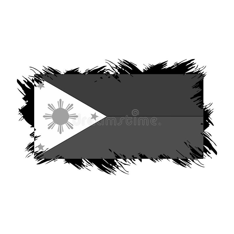 Philippines Flag Black White Stock Illustrations – 266 Philippines Flag ...