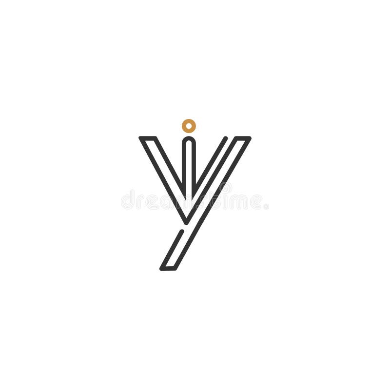 Alphabet Initials Logo IY, YI, I and Y Stock Vector - Illustration of ...