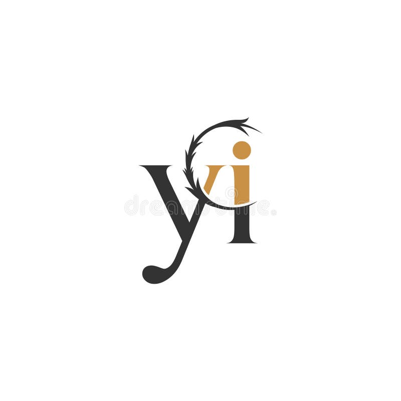 Alphabet Initials Logo IY, YI, I and Y Stock Vector - Illustration of ...