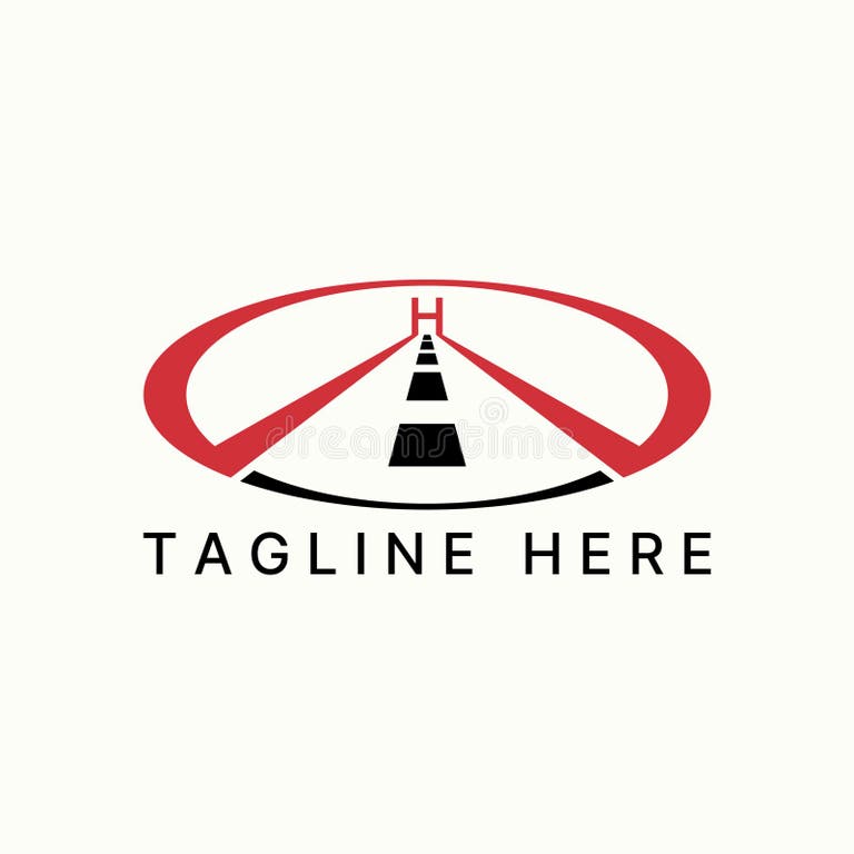 Road on Ellipse Initial H Font Bridge. Related To Straight Driving ...