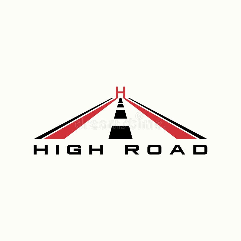 Unique Road with Letter H Font Like Bridge. Related To Automotive ...