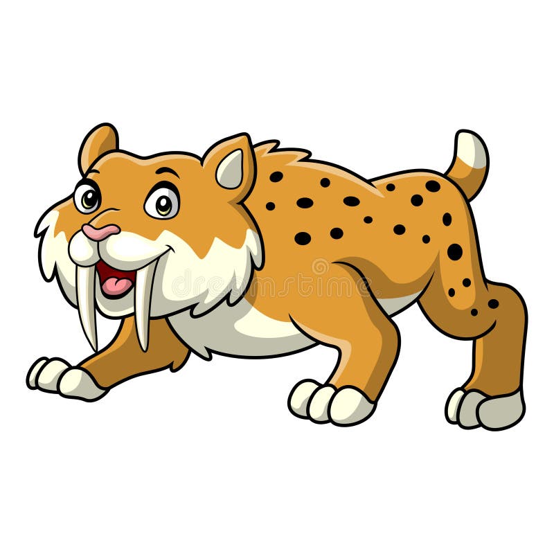Cute Smilodon Stock Illustrations – 53 Cute Smilodon Stock ...