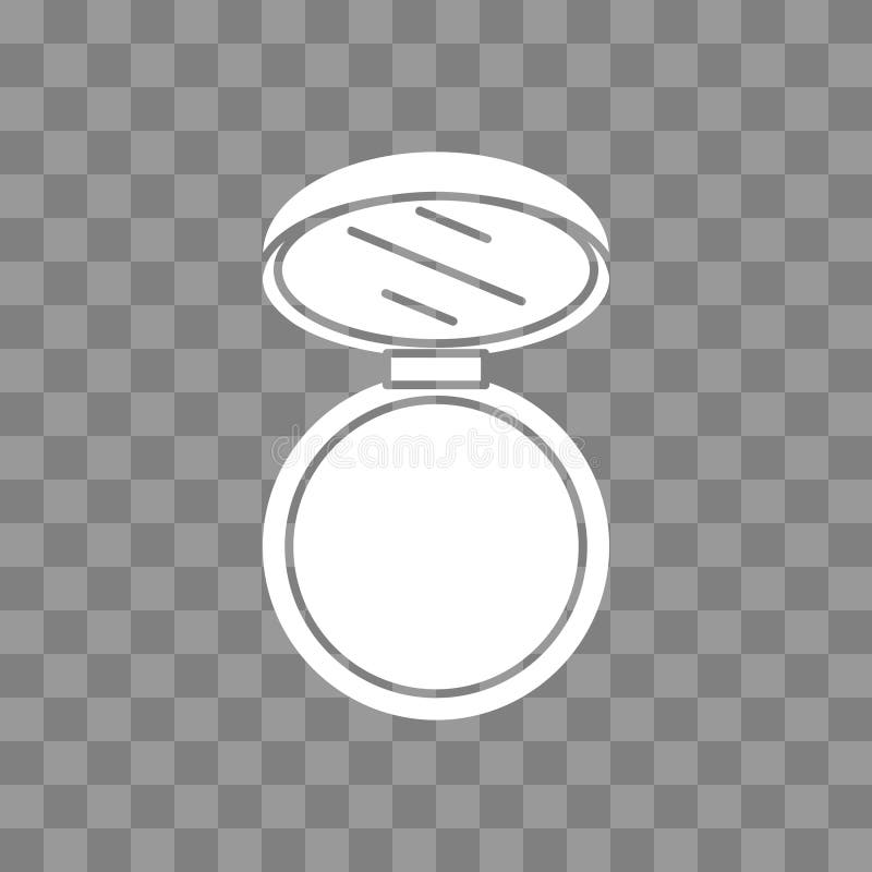 Face Compact Makeup Powder Icon. Mirror with Powder Sign Stock Vector ...