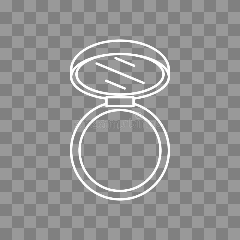 Face Compact Makeup Powder Line Icon Stock Vector - Illustration of ...