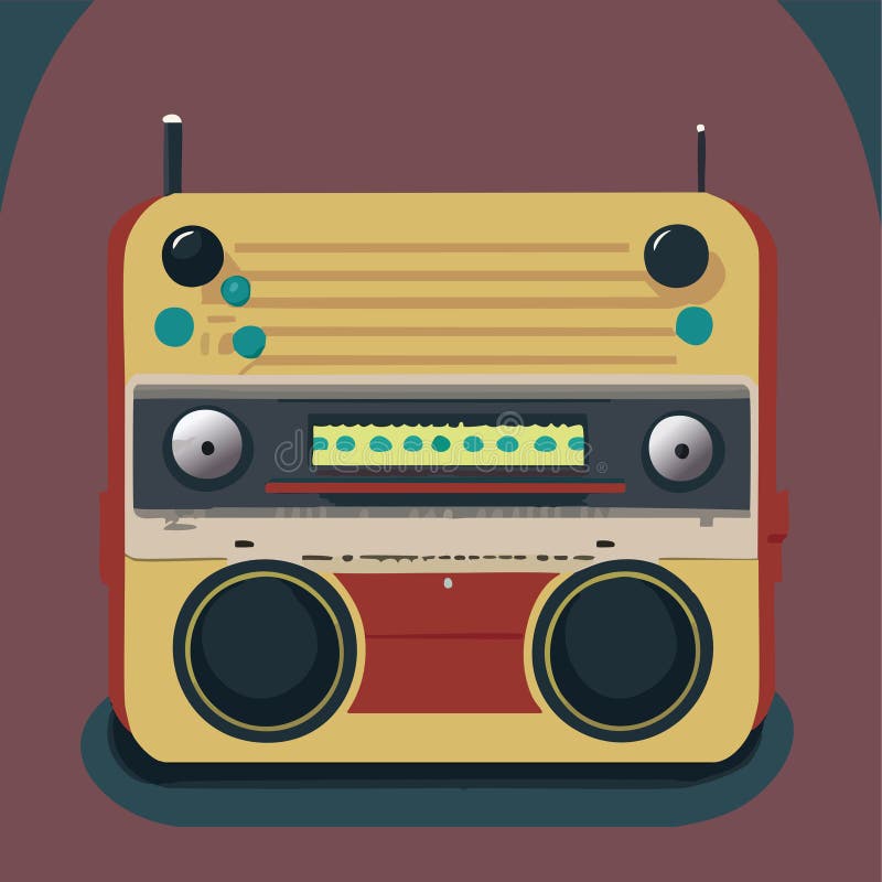 Radio. Realistic 3d Old Vintage Retro Radio Receiver Icon. World Radio ...