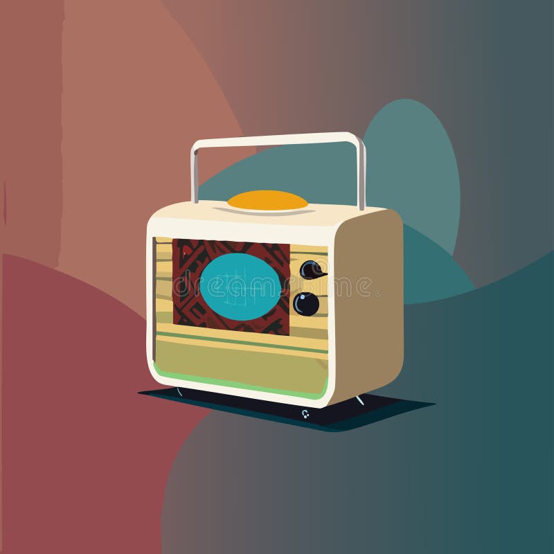 Radio. Realistic 3d Old Vintage Retro Radio Receiver Icon. World Radio ...